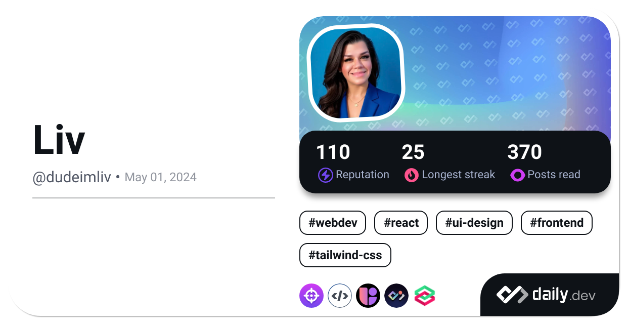 Liv (@dudeimliv) | daily.dev