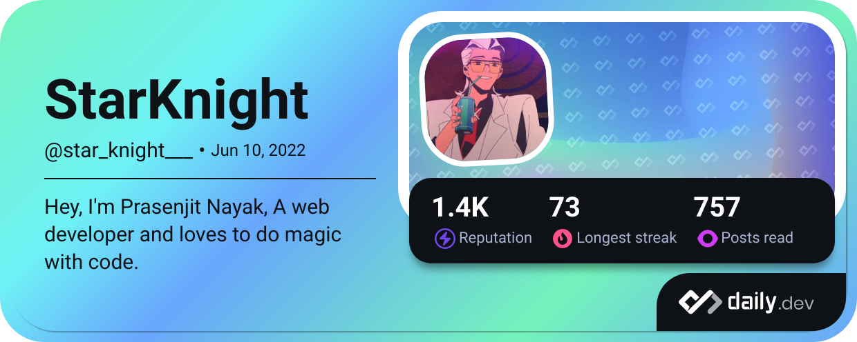 StarKnight (@star_knight___) | daily.dev