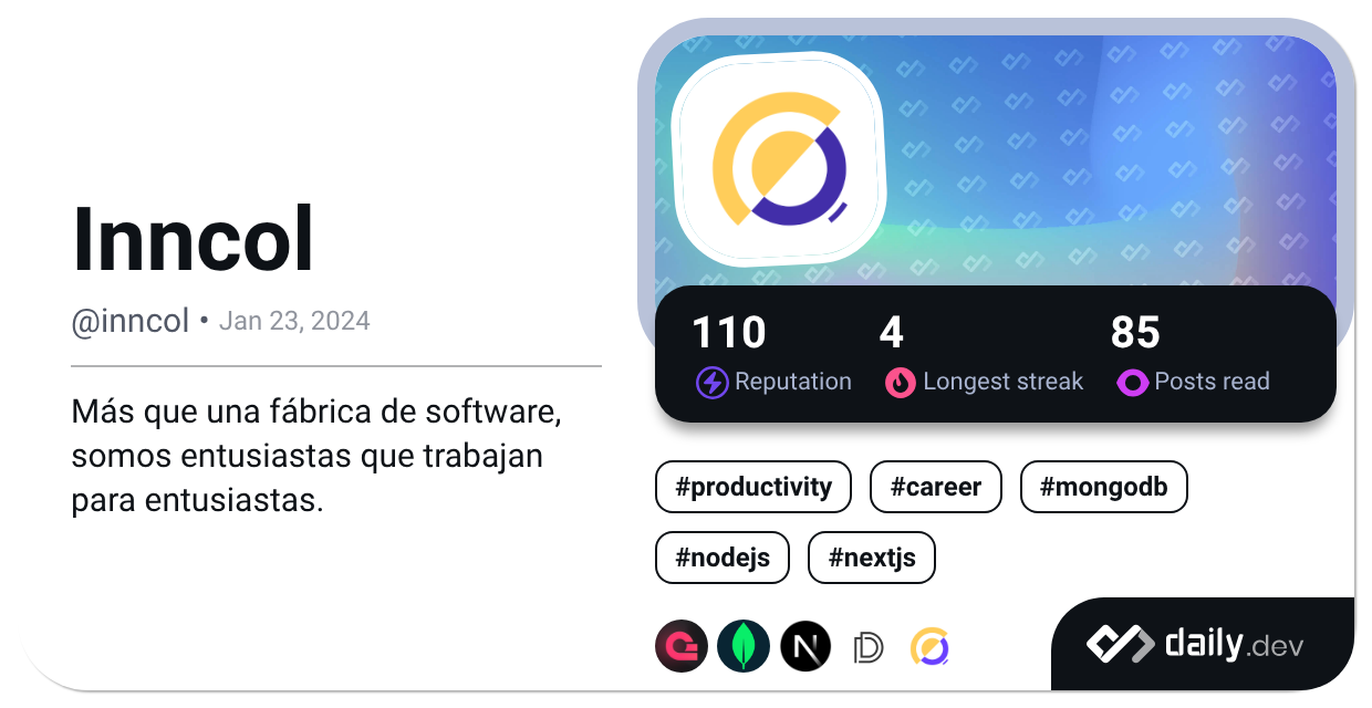 Inncol (@inncol) | daily.dev