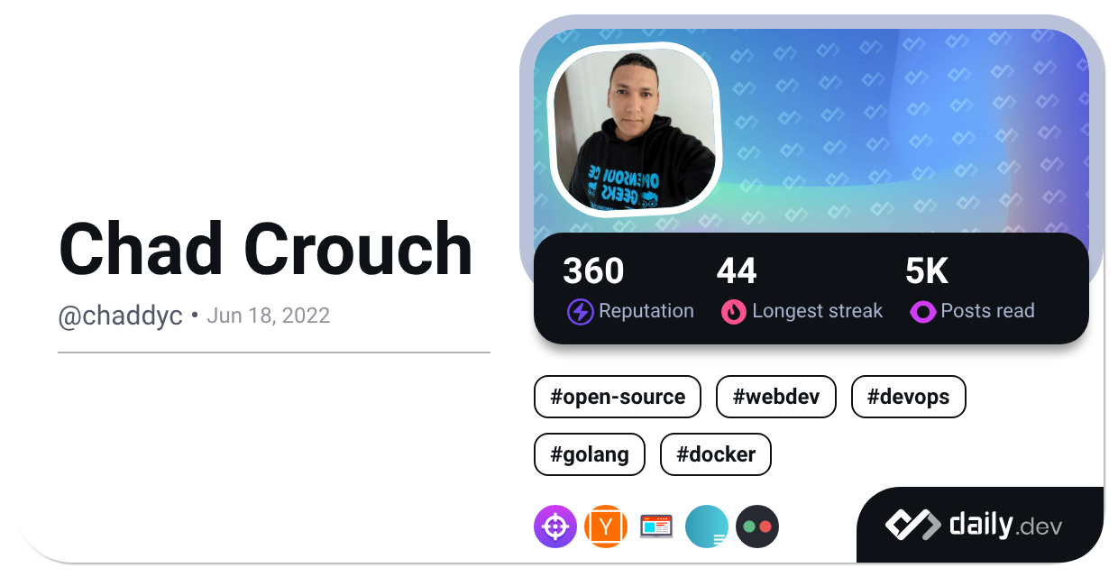 Chad Crouch (@chaddyc) | daily.dev
