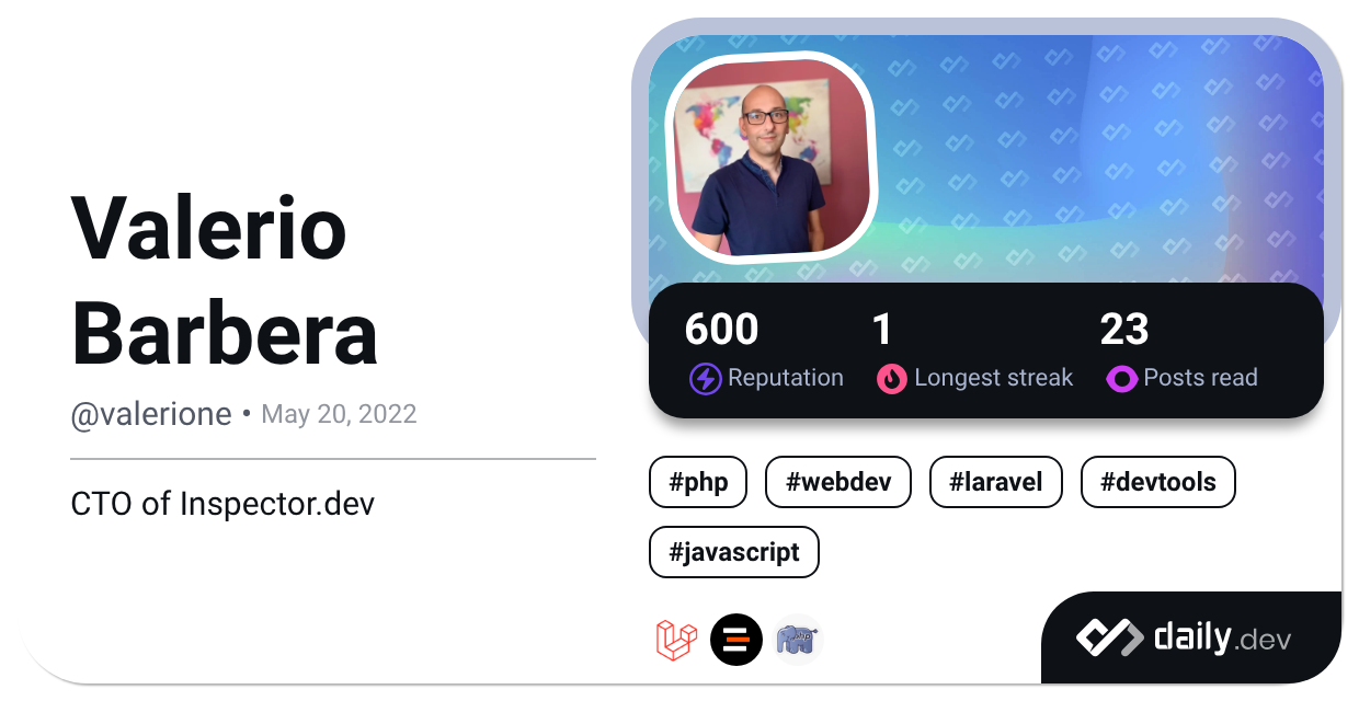 Valerio Barbera (@valerione) | daily.dev