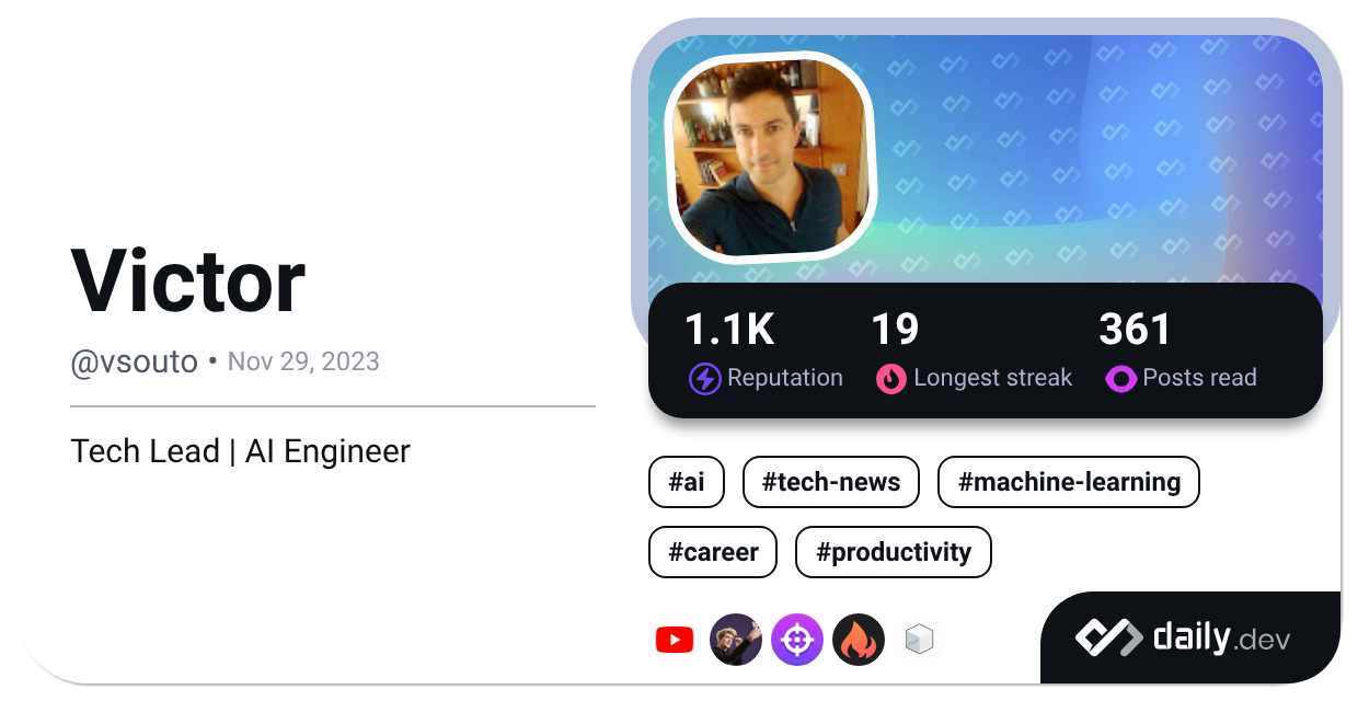 Victor (@vsouto) | daily.dev
