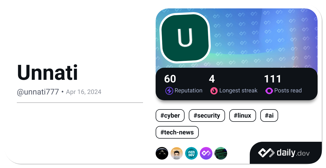 Unnati (@unnati777) | daily.dev