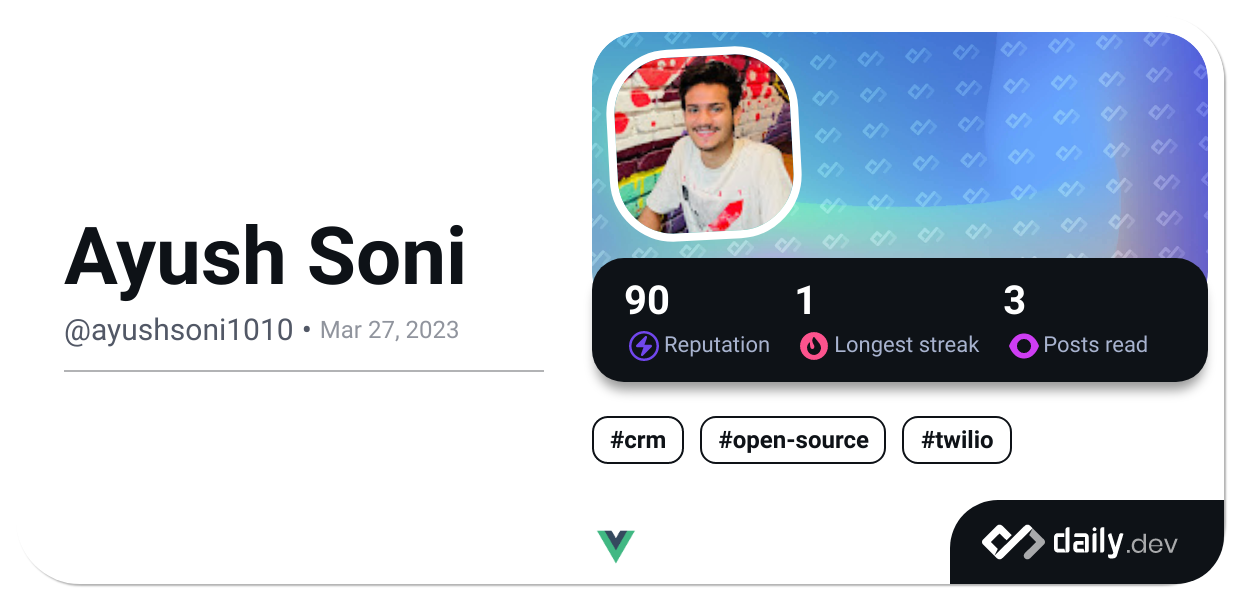Recent posts by Ayush Soni (@ayushsoni1010) | daily.dev