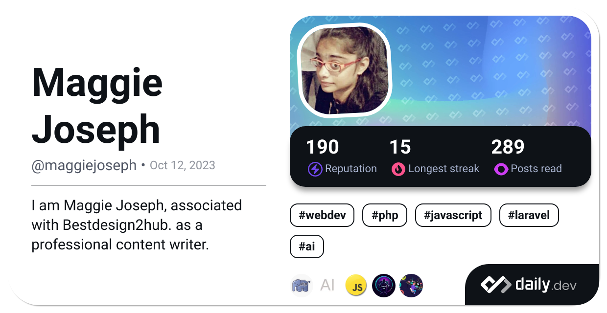 Maggie Joseph | daily.dev