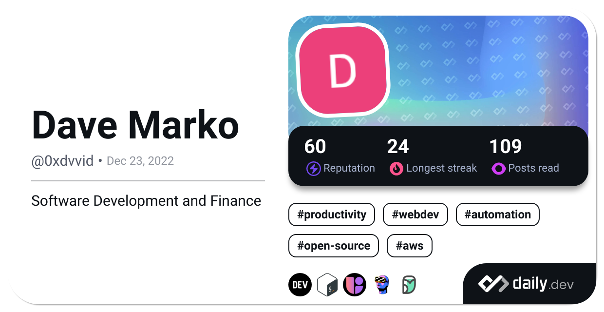 Dave Marko | daily.dev