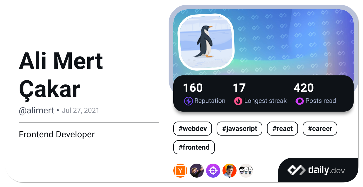Ali Mert | daily.dev