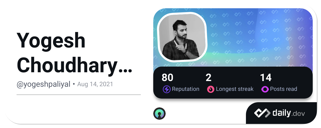 Yogesh Choudhary Paliyal | daily.dev