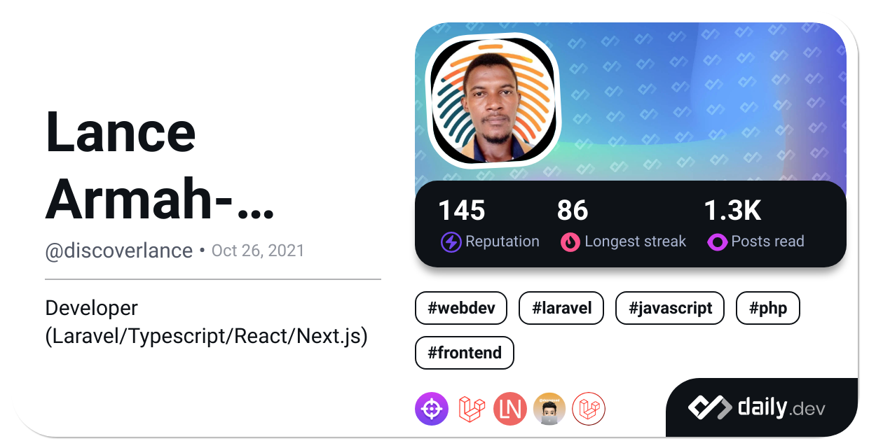 Lance Armah-Abraham (@discoverlance) | daily.dev