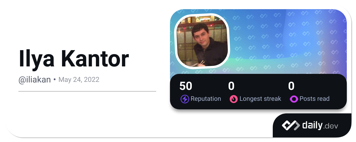 Ilya Kantor (@iliakan) | daily.dev
