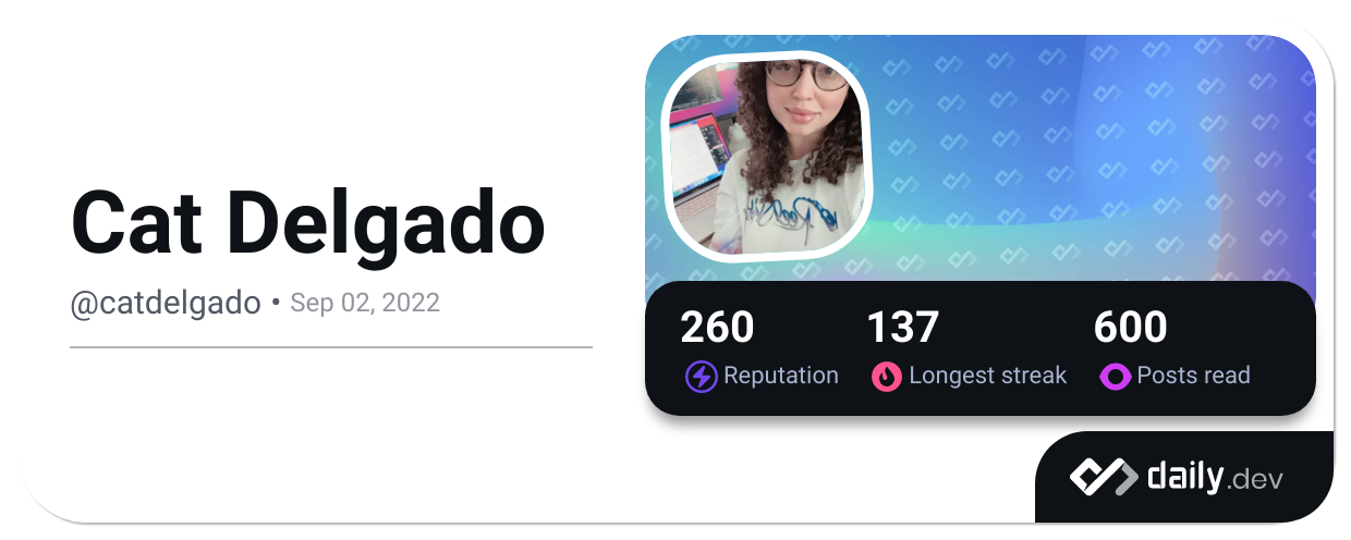 Cat Delgado (@catdelgado) | daily.dev