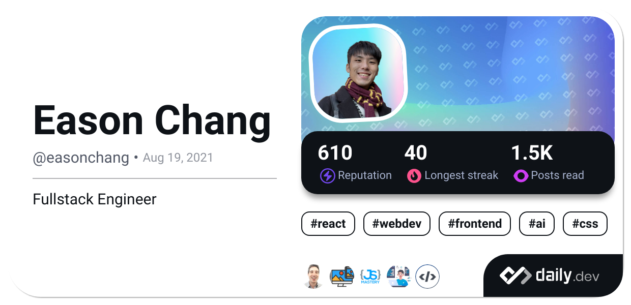 Eason Chang | daily.dev