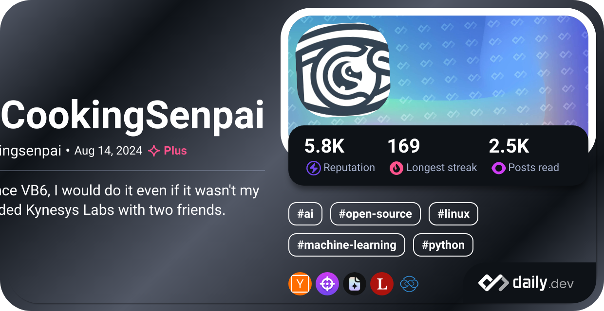 Posts upvoted by TheCookingSenpai (@thecookingsenpai) | daily.dev