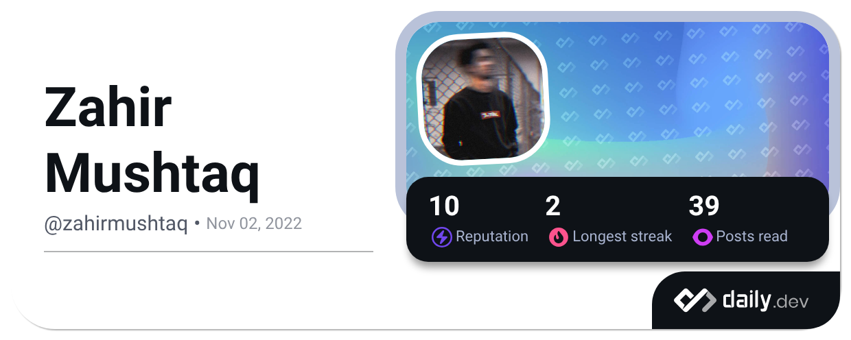 Zahir Mushtaq (@zahirmushtaq) | daily.dev