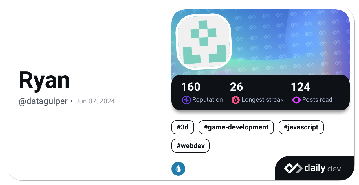 Ryan (@datagulper) | daily.dev