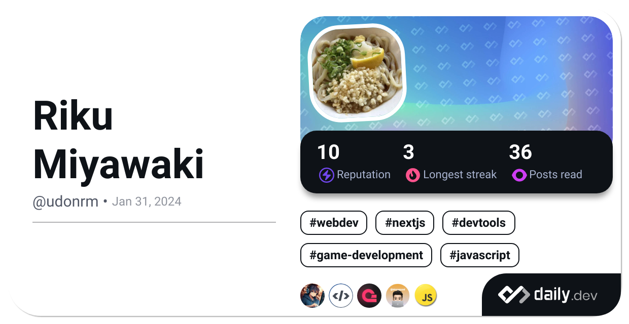 udonrm (udonrm) · GitHub