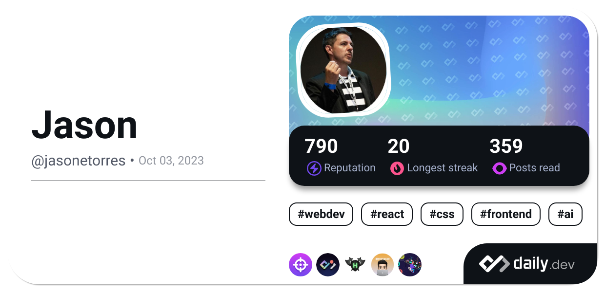 Jason | daily.dev