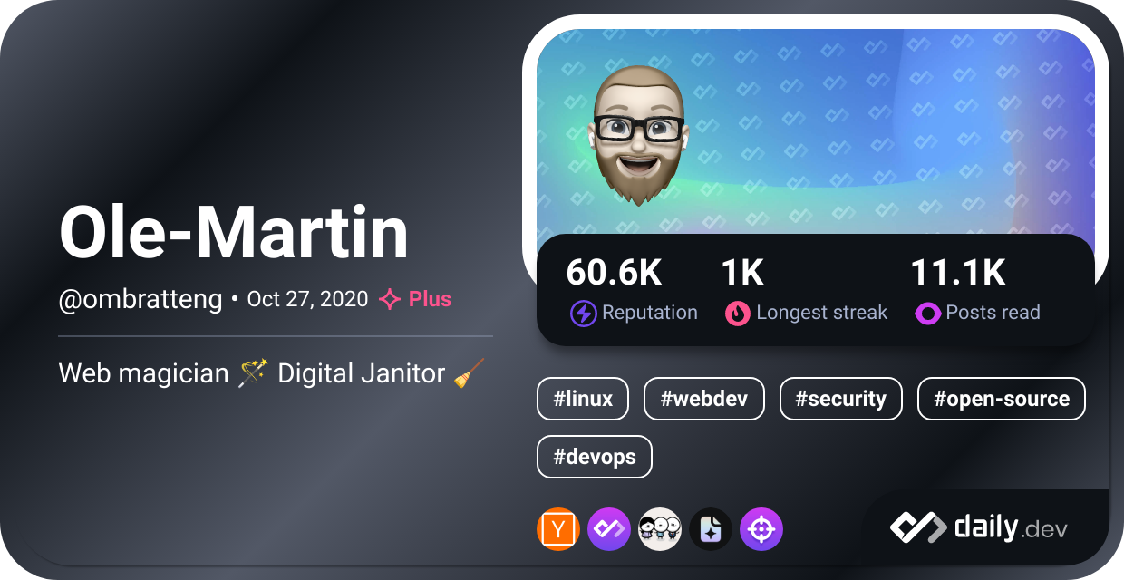 Posts upvoted by Ole-Martin (@ombratteng) | daily.dev