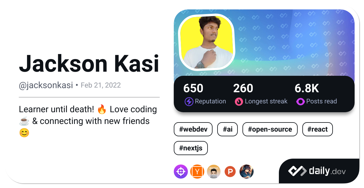 Recent posts by Jackson Kasi (@jacksonkasi) | daily.dev