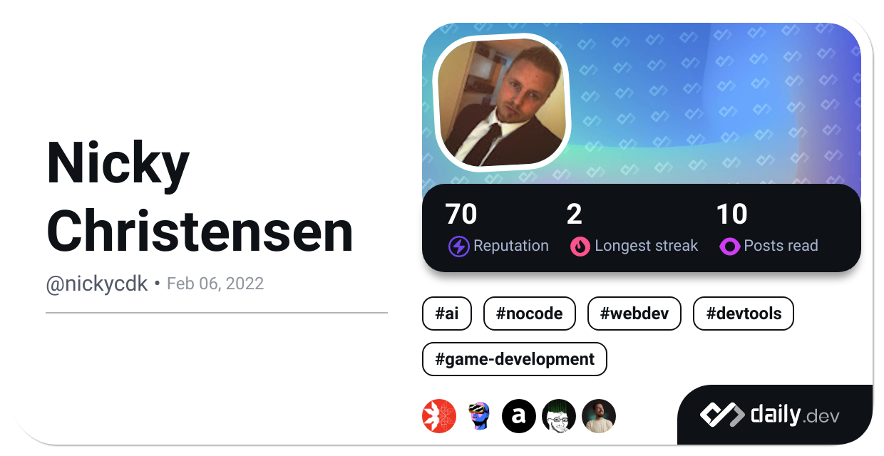 Nicky Christensen (@nickycdk) | daily.dev