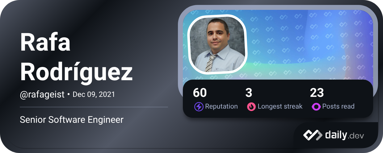 Recent posts by Rafa Rodríguez (@rafageist) | daily.dev