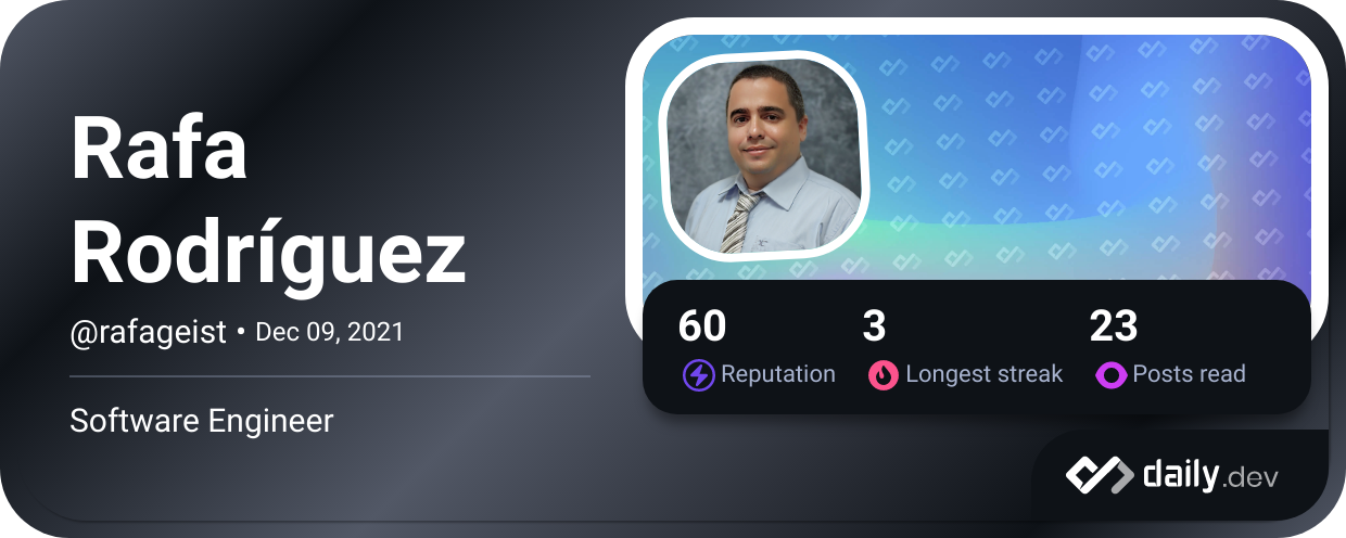 Recent posts by Rafa Rodríguez (@rafageist) | daily.dev