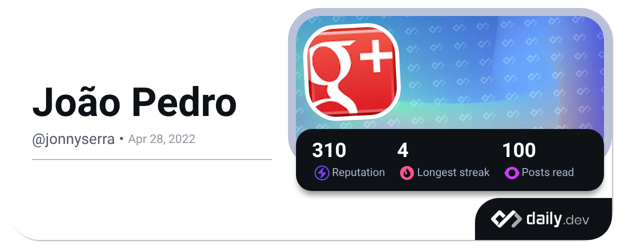 João Pedro (@jonnyserra) | daily.dev