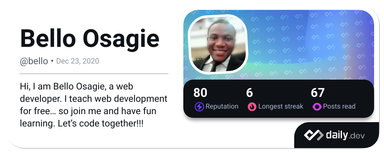 Posts upvoted by Bello Osagie (@bello) | daily.dev