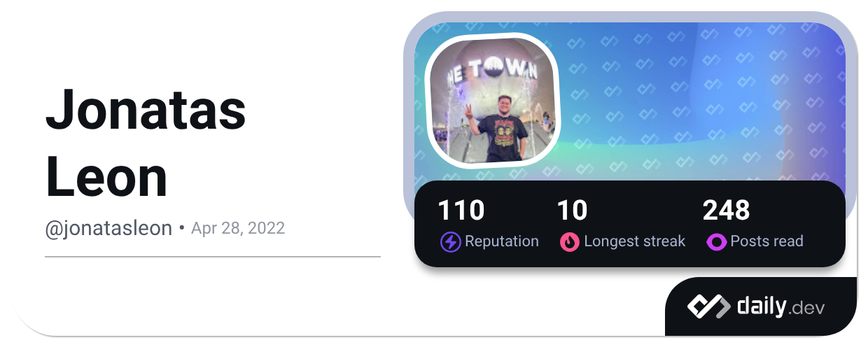 Jonatas Leon (@jonatasleon) | daily.dev