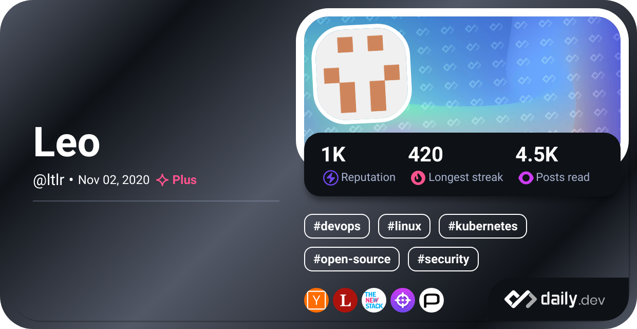 Recent posts by Leo (@ltlr) | daily.dev
