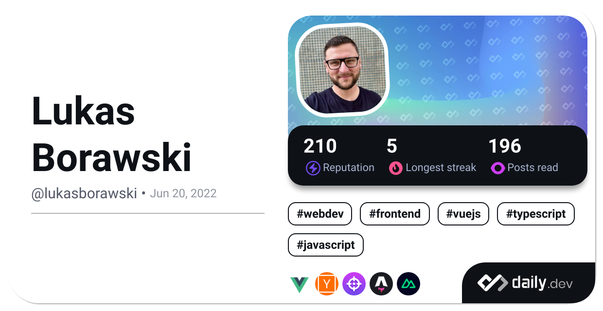 Lukas Borawski (@lukasborawski) | daily.dev