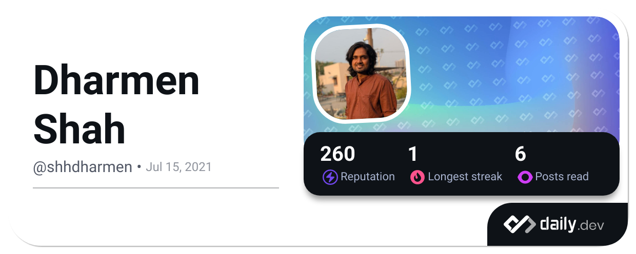 Dharmen Shah (@shhdharmen) | daily.dev