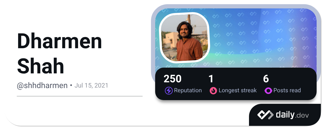 Recent posts by Dharmen Shah (@shhdharmen) | daily.dev