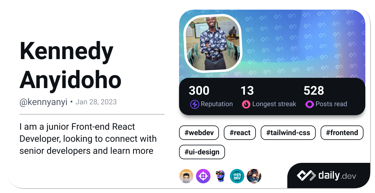 Kennedy Anyidoho (@kennyanyi) | daily.dev