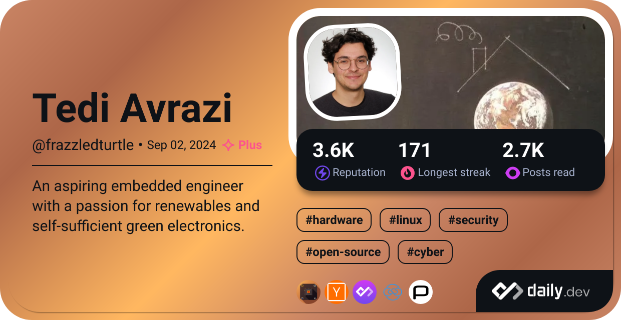 Posts upvoted by Tedi Avrazi (@frazzledturtle) | daily.dev