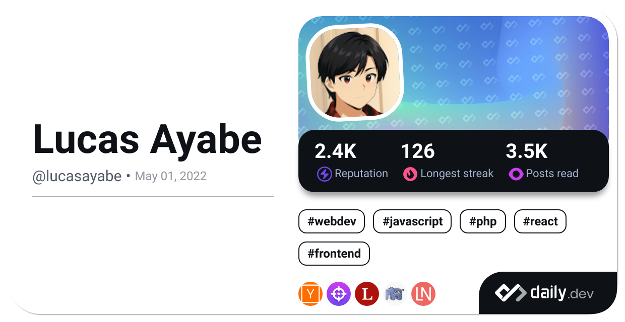 Recent posts by Lucas Ayabe (@lucasayabe) | daily.dev