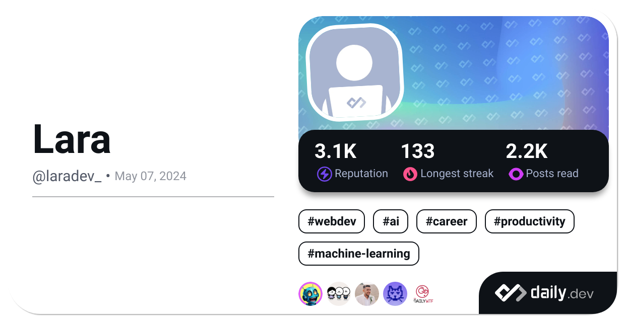 Lara (@laradev_) | daily.dev