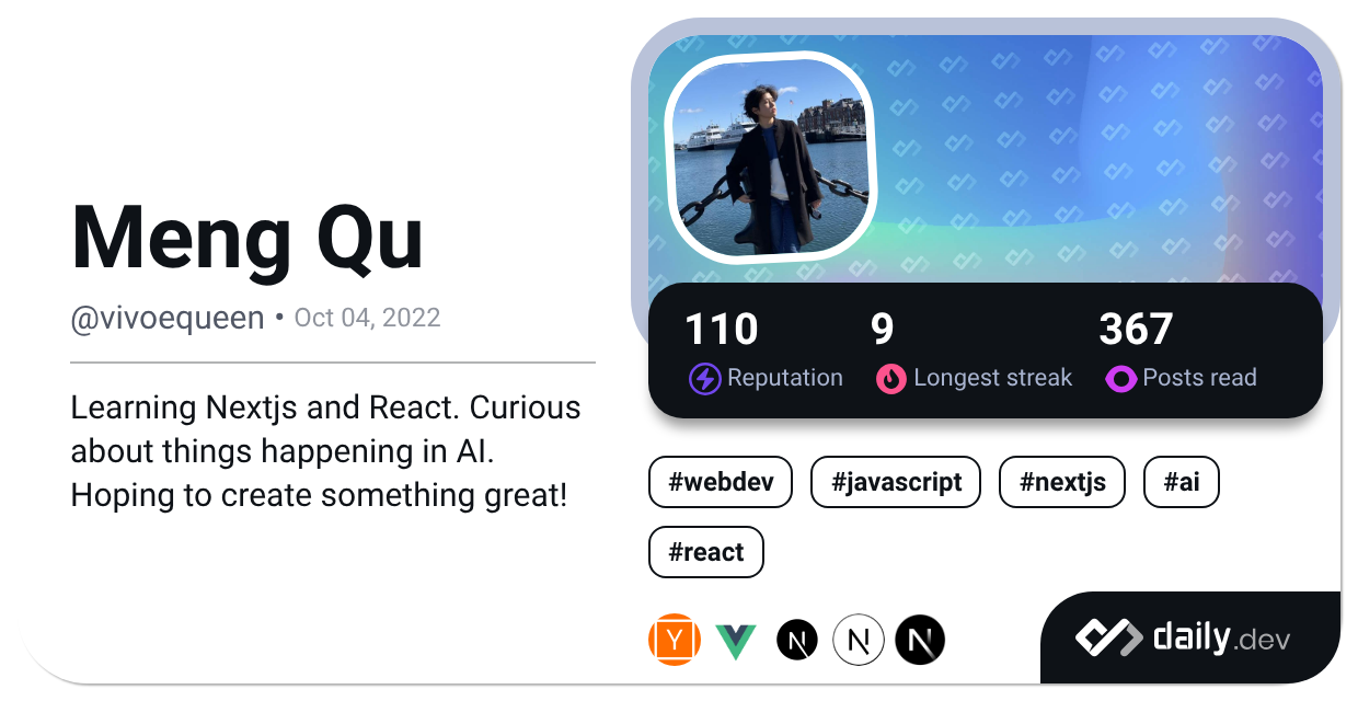 Meng Qu | daily.dev