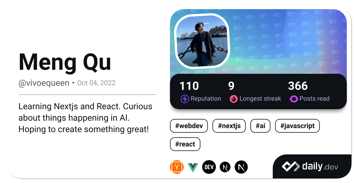 Meng Qu | daily.dev