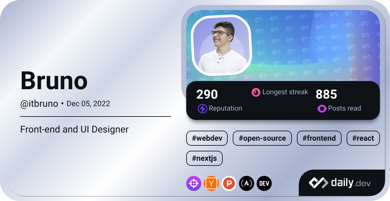 Bruno (@itbruno) | daily.dev