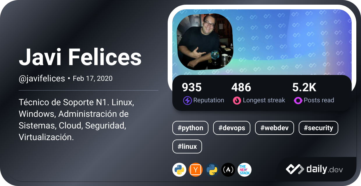 Recent posts by Javi Felices (@javifelices) | daily.dev