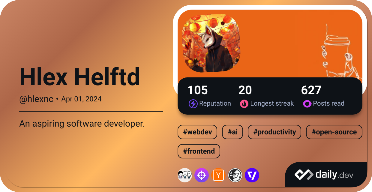 Posts upvoted by Hlex Helftd (@hlexnc) | daily.dev