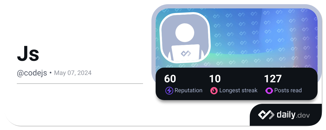 Recent posts by Js (@codejs) | daily.dev