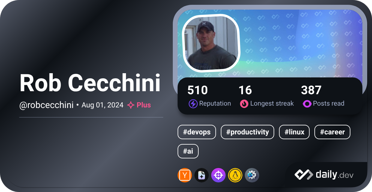 Rob Cecchini (@robcecchini) | daily.dev
