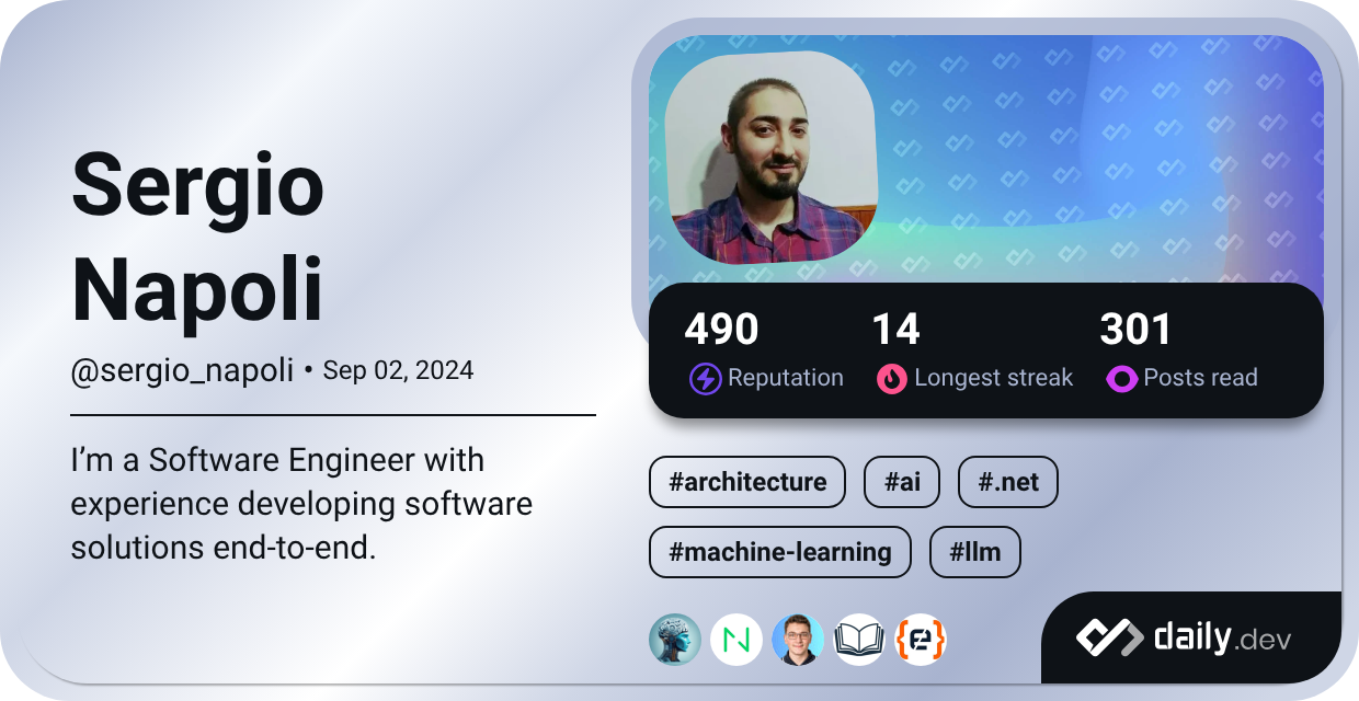 Sergio Napoli (@sergio_napoli) | daily.dev