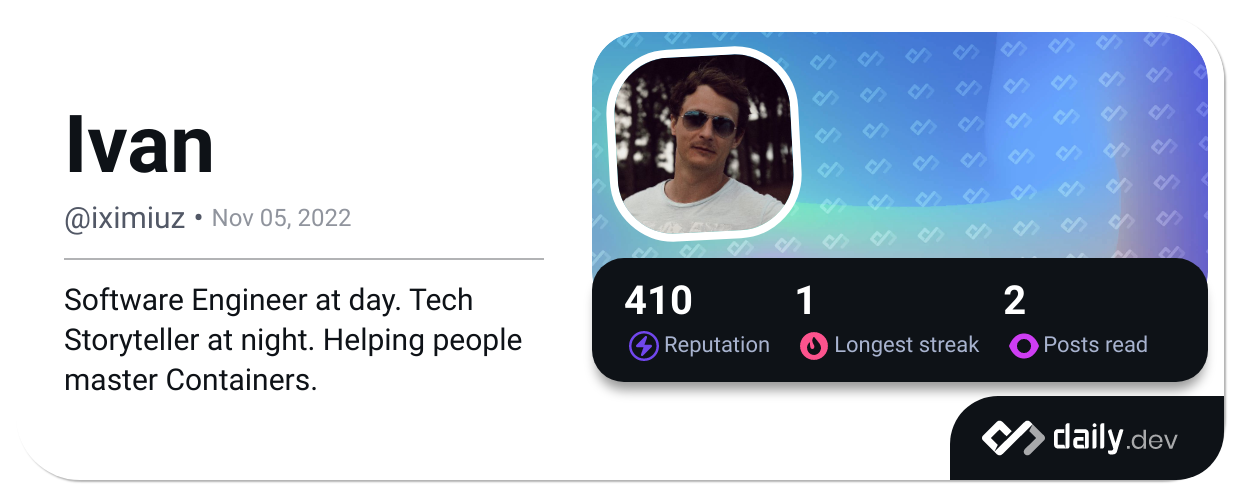 Ivan (@iximiuz) | daily.dev