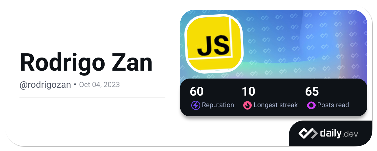 Rodrigo Zan (@rodrigozan) | daily.dev