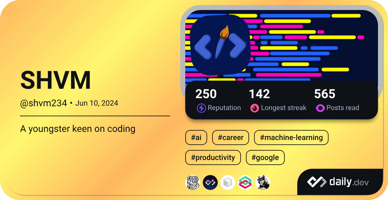 Recent posts by SHVM (@shvm234) | daily.dev