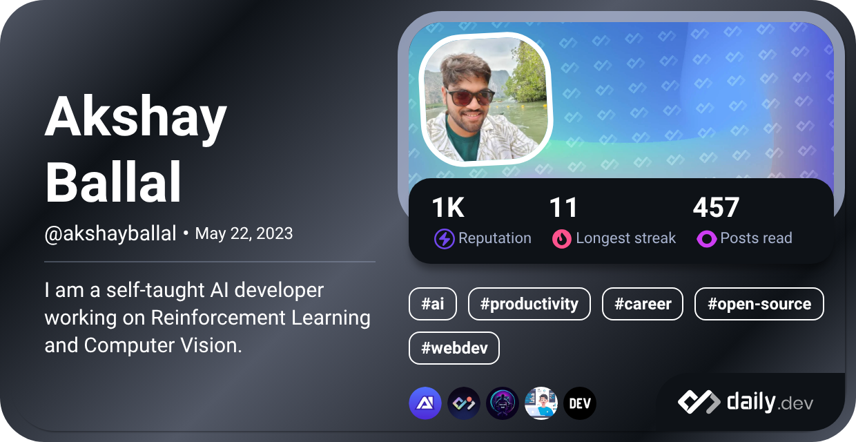 Akshay Ballal | daily.dev