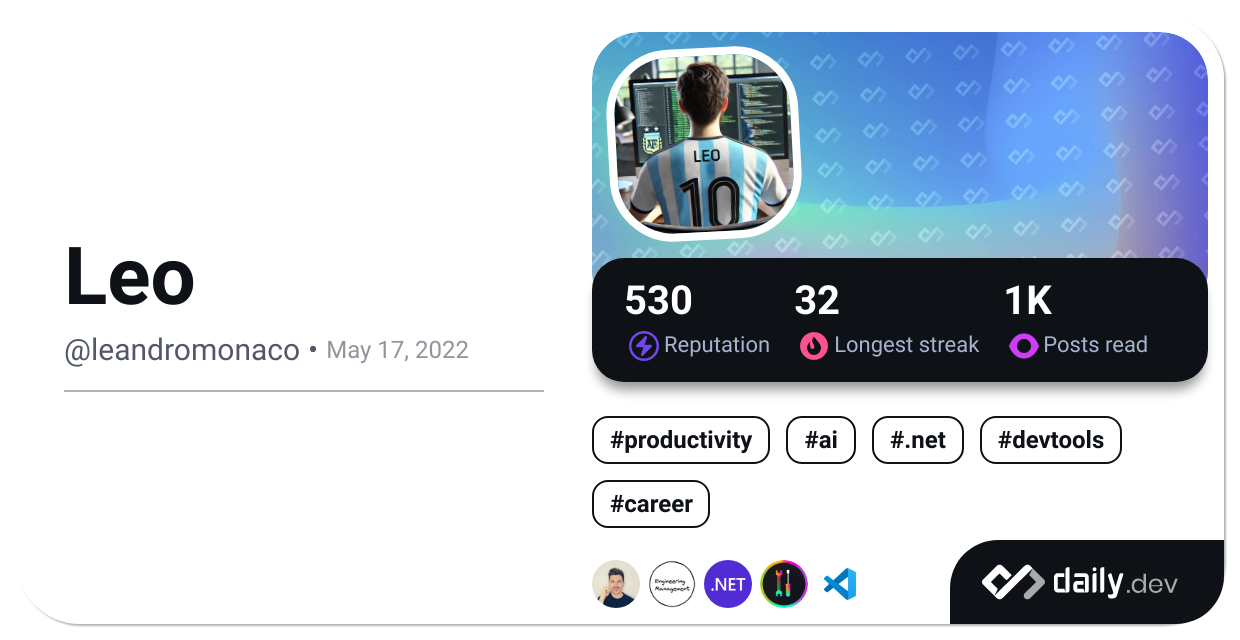 Leo (@leandromonaco) | daily.dev